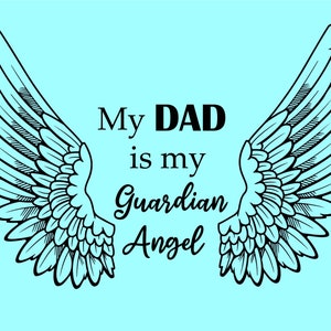 Dad Guardian Angel Digital Download- Ai-eps-png-svg - Etsy