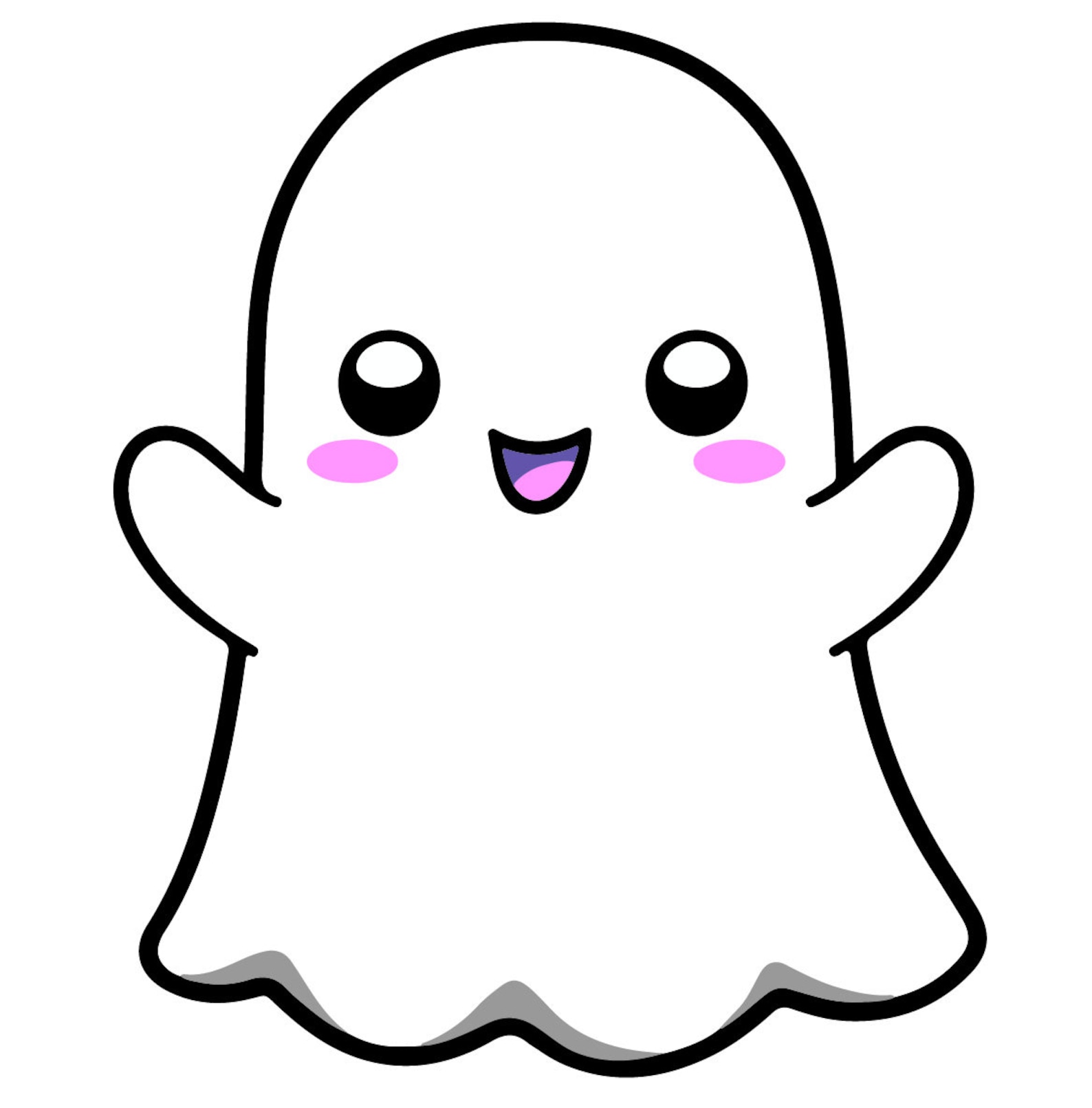 Cute Ghost, Ghost Logo, Halloween Ghost, Friendly Ghost Logo, Ghost Art ...