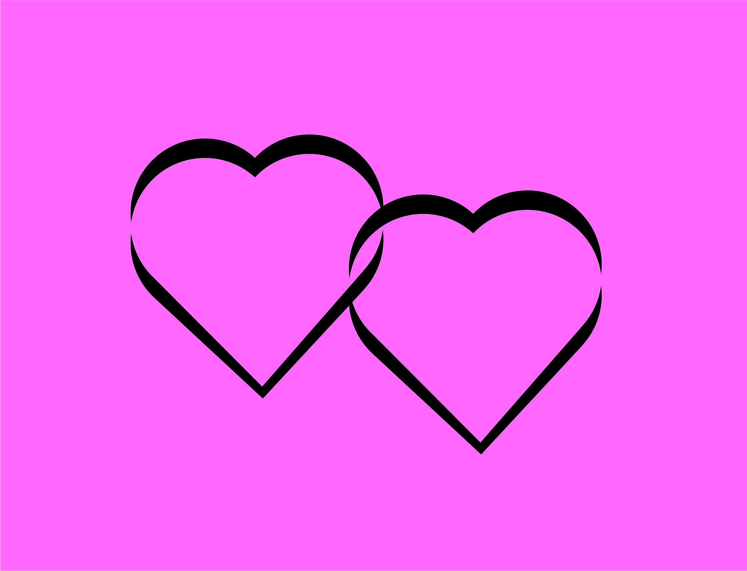 Double Heart Digital Download - Ai-eps-png-svg - Etsy