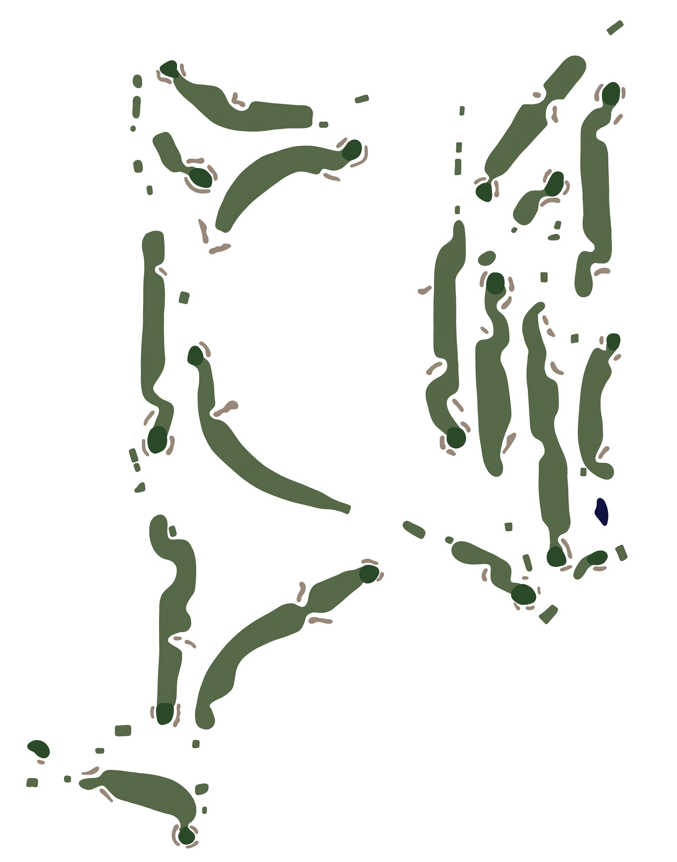 Custom Golf Course Map Digital Print - Etsy