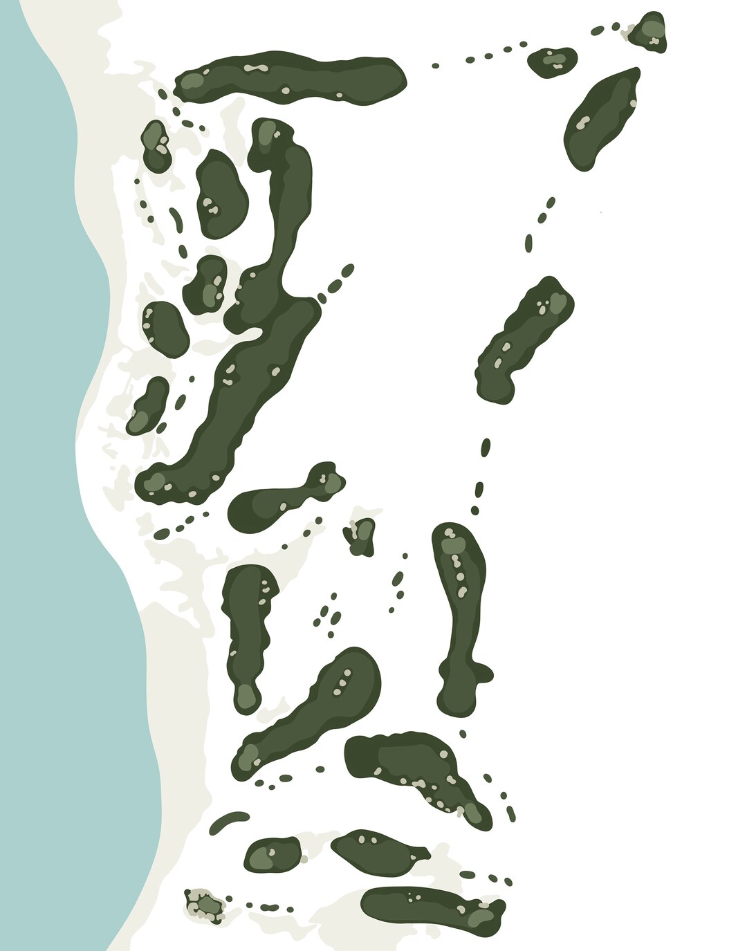 The Links at Spanish Bay Golf Course Digital Map - Etsy