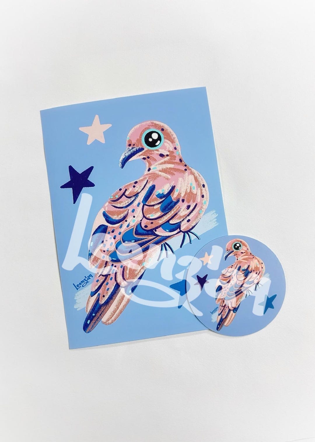 Mourning Dove Art / Dove Sticker / Bird Sticker / Funny Birds / Dove ...