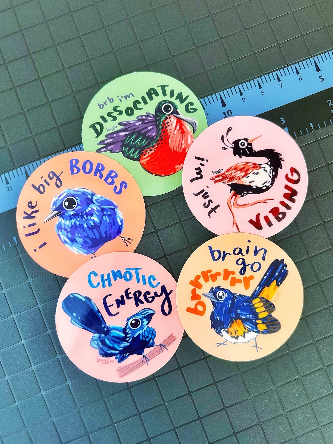 Birds With Words Sticker Pack / Bird Stickers / Funny Birds / Laptop ...