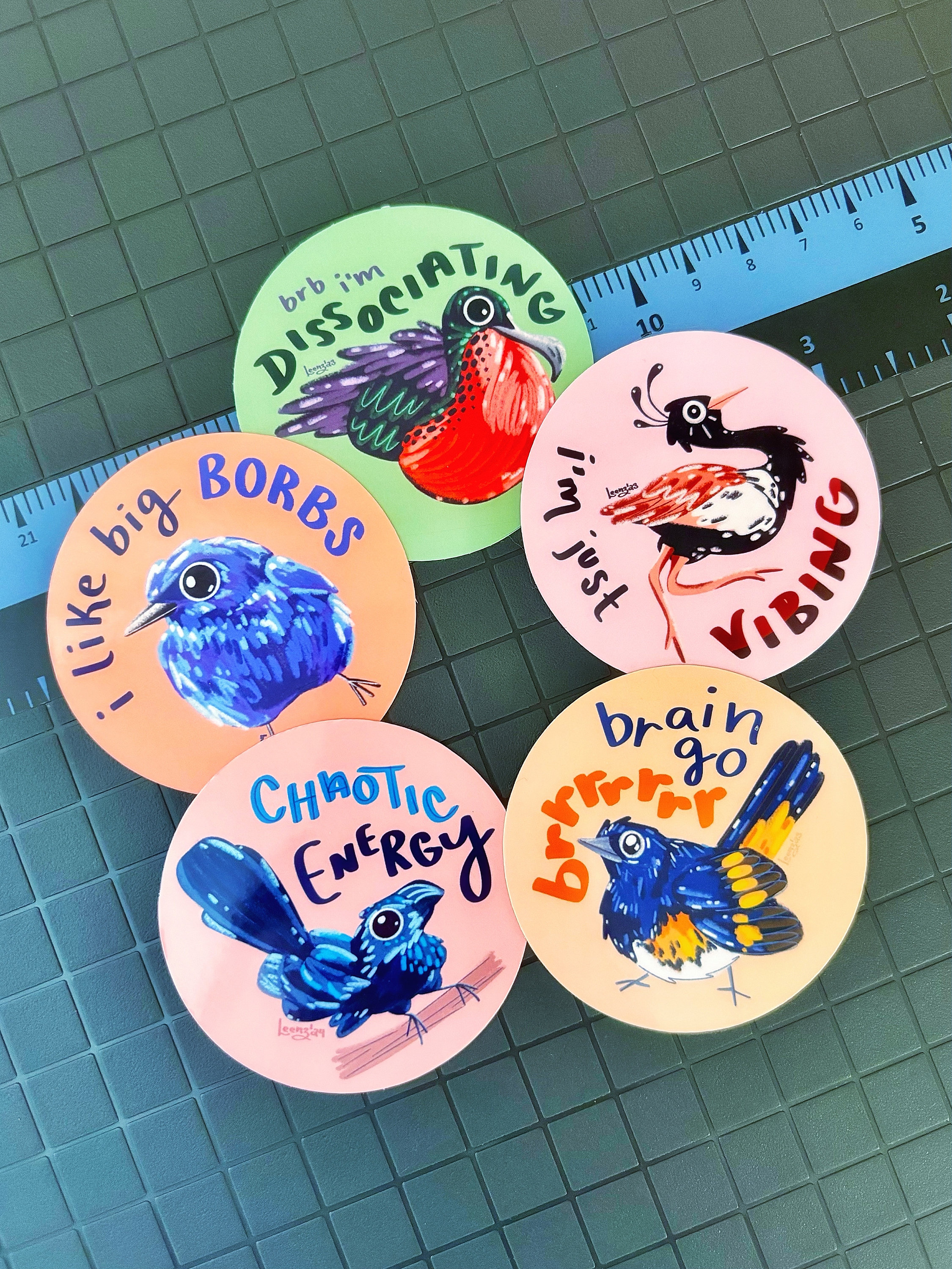 Birds With Words Sticker Pack / Bird Stickers / Funny Birds / Laptop ...