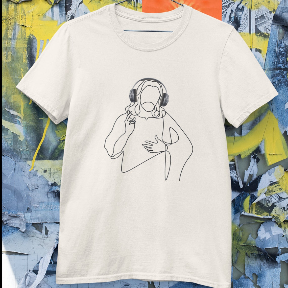 Jesus With Headphones, Christian Hip Hop Tshirt, Jesus Music Tshirt ...