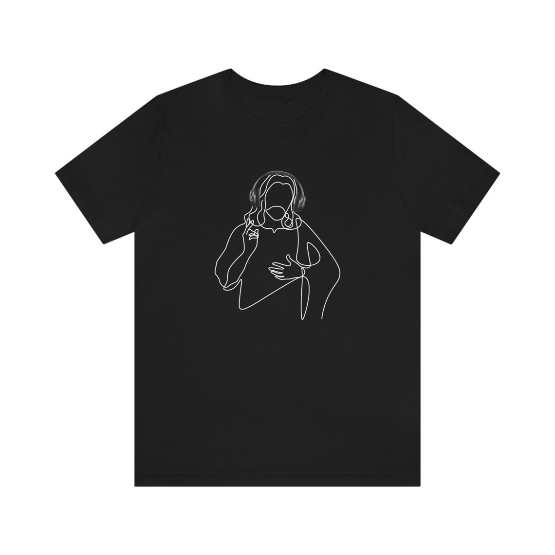 Jesus With Headphones, Christian Hip Hop Tshirt, Jesus Music Tshirt ...