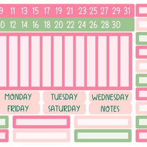 Colibri Any Month PREPPY PLANNER for Month View | Standard Size Colibri ...