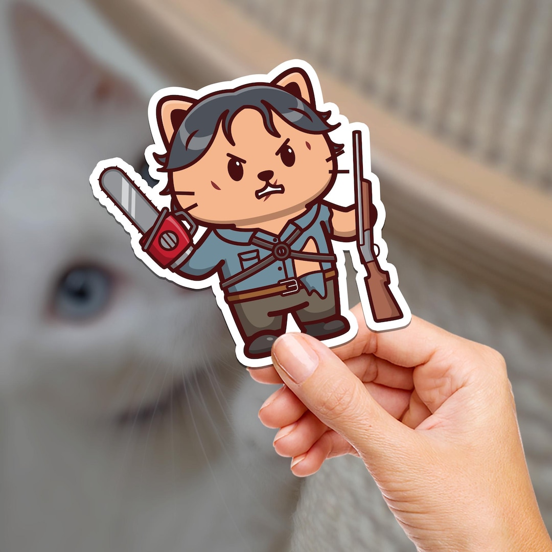 Horror Movie Killer Kitty / Cat Stickers / Vinyl / Journaling ...