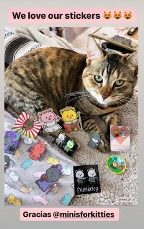 Japanese WWII Kitty W/ Katana / Cat Stickers / Vinyl / Journaling ...