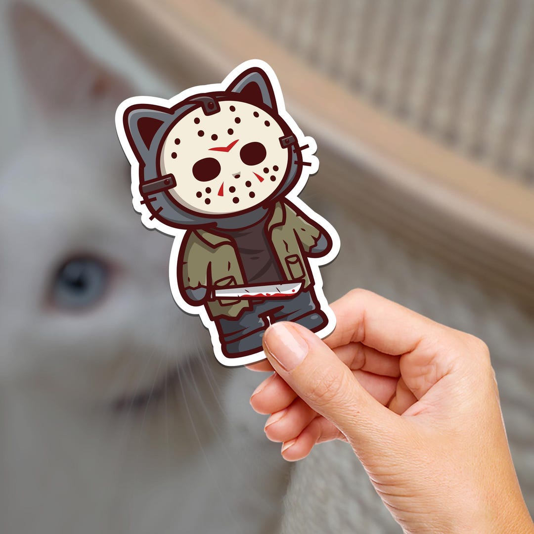 Horror Movie Killer Kitty / Cat Stickers / Vinyl / Journaling ...
