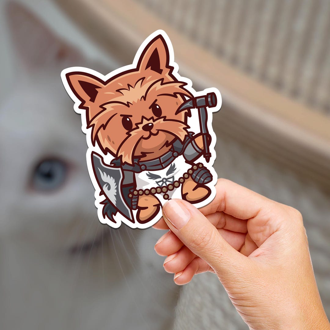 Yorkie Cleric / Dungeons and Dragons / Dogs / Hydroflask Sticker ...