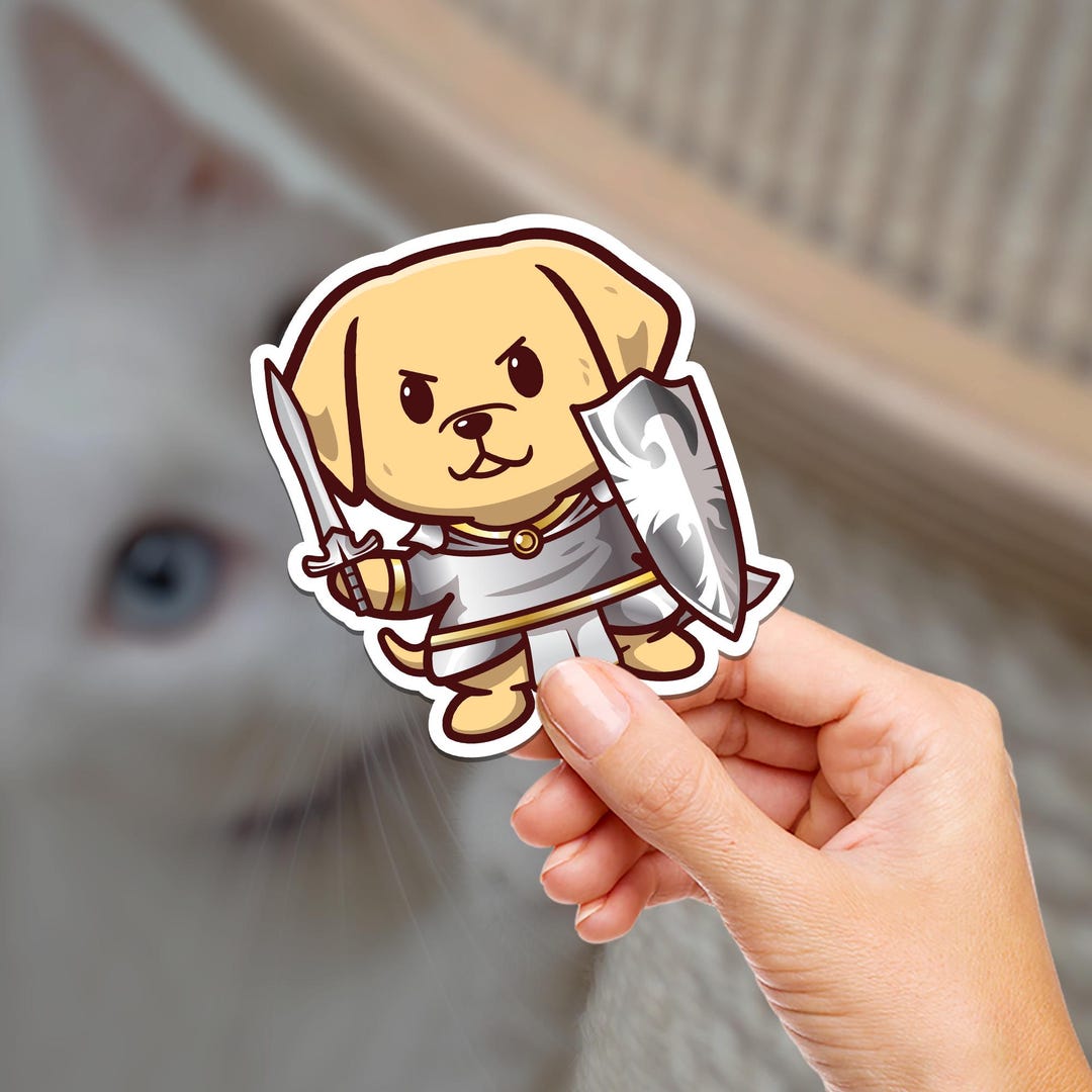 Labrador Paladin / Dungeons and Dragons / Dog / Hydroflask Sticker ...