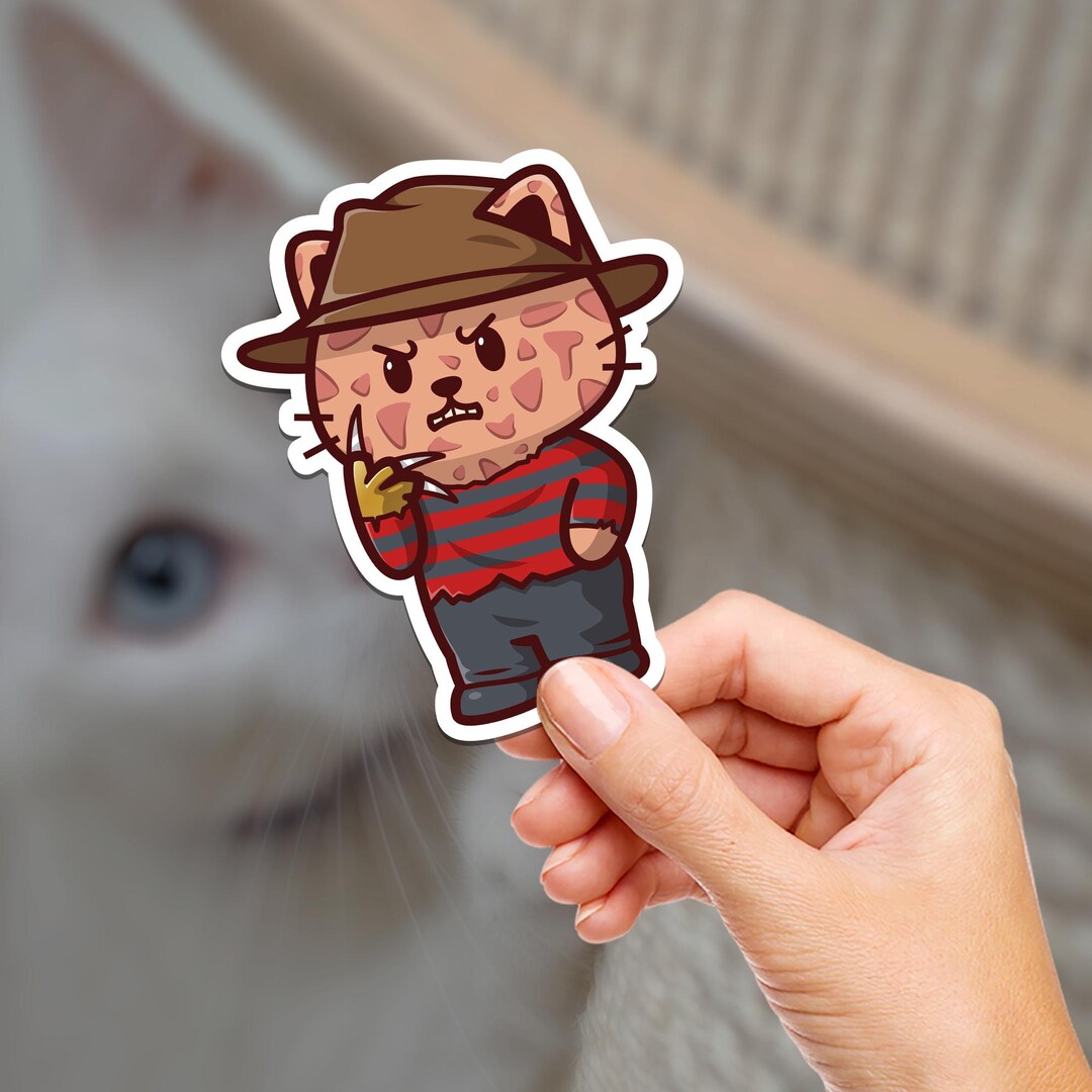 Horror Movie Killer Kitty / Cat Stickers / Vinyl / Journaling ...