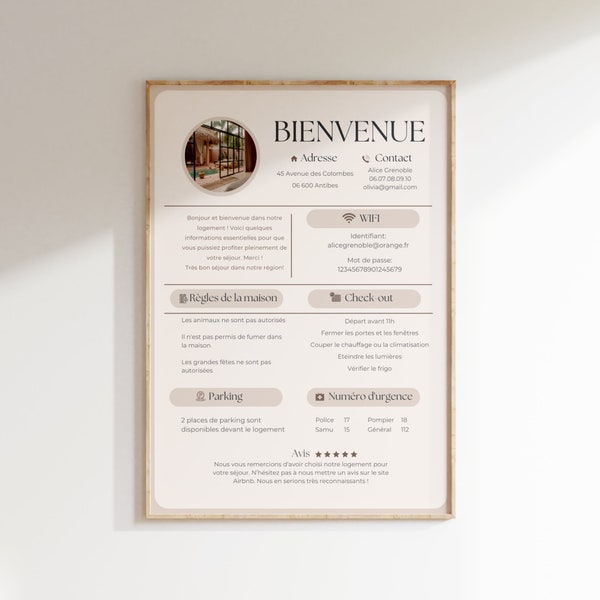 Affiche bienvenue - Etsy France