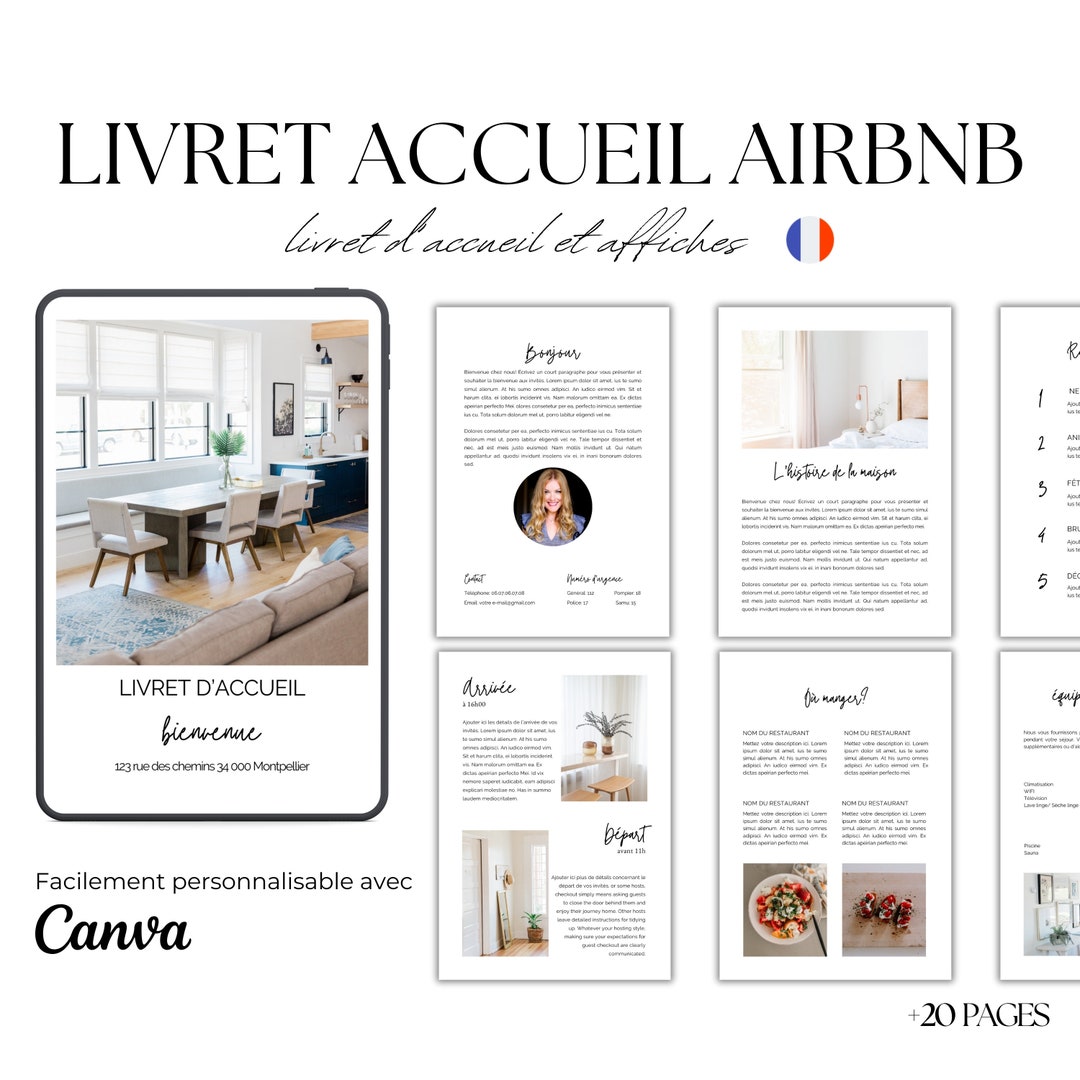 Airbnb Livret D'accueil En Français, 21 Pages, Welcome Book Français ...