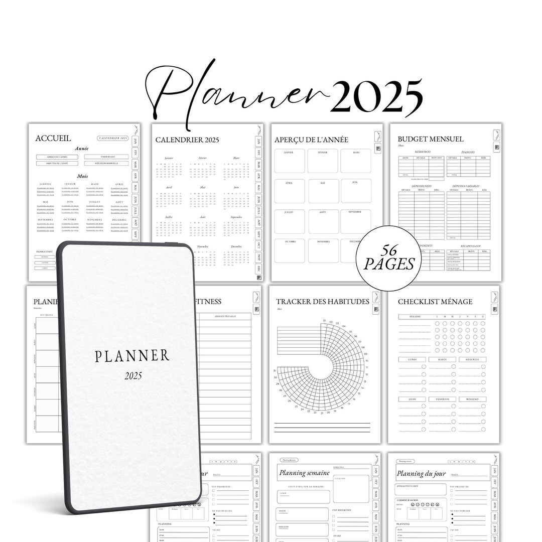 Planner 2025 French Digital Planner 2025 Planner Goodnotes Undated ...