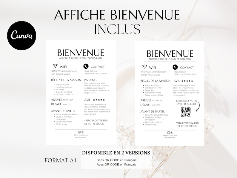 Modèle de livret accueil airbnb en françaisaffiche de - Etsy France Modèle de livret accueil airbnb en françaisaffiche de - Etsy France