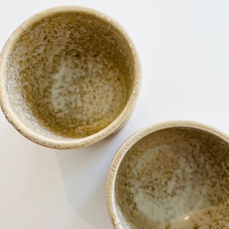 Set of 4/6 Stoneware Coffee Cups 15cl - Etsy