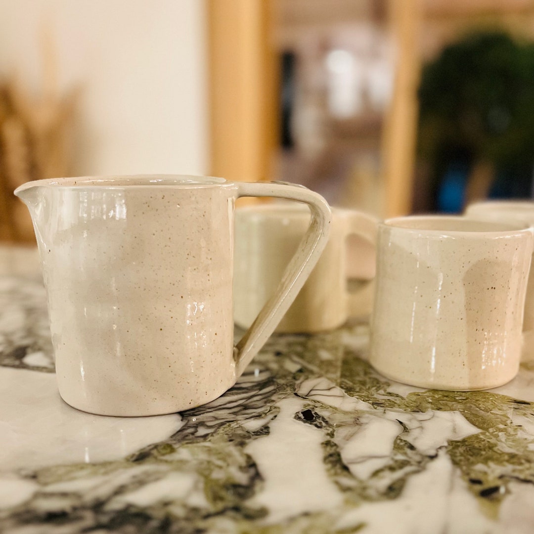 Art Deco Sandstone Mugs and Pitchers With Handles - Etsy