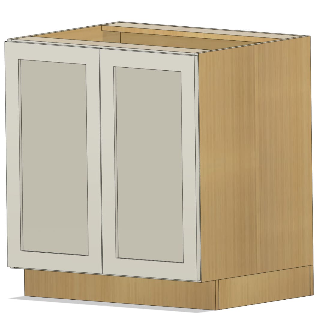 Fully Adjustable FRAMELESS No Drawer Base Cabinet Fusion 360 File - Etsy