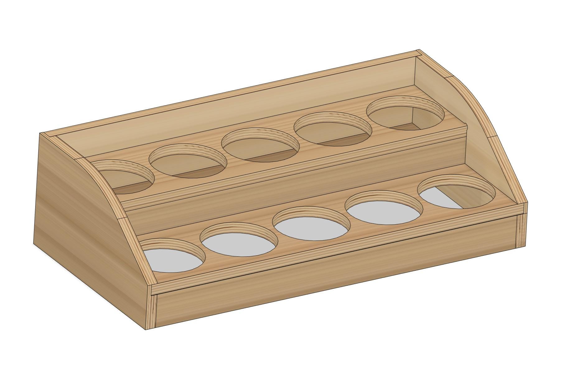 Torani Syrup Bottle Rack Fusion 360 CNC File, TOOLPATHS INCLUDED! - Etsy