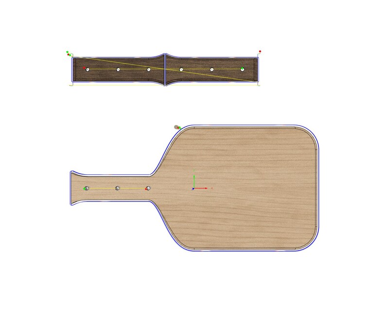 Fusion 360 CNC File, 8" X 16" Pickleball Paddle, TOOLPATHS INCLUDED! - Etsy