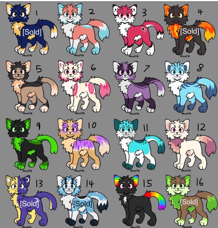 Cat OC Adopt Character Design Furry Adoptable Fursona Oc - Etsy