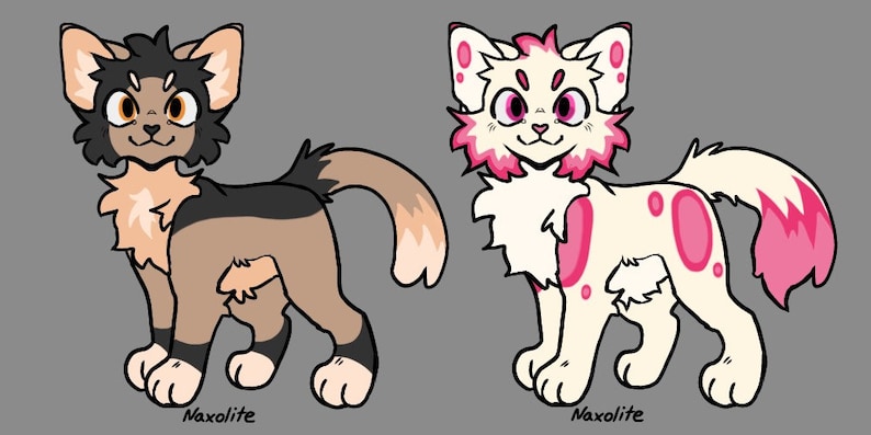 Cat OC Adopt Character Design Furry Adoptable Fursona Oc Reference - Etsy