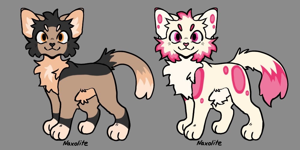 Cat OC Adopt Character Design Furry Adoptable Fursona Oc Reference - Etsy