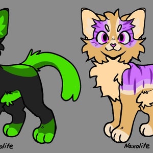 Cat OC Adopt Character Design Furry Adoptable Fursona Oc Reference - Etsy