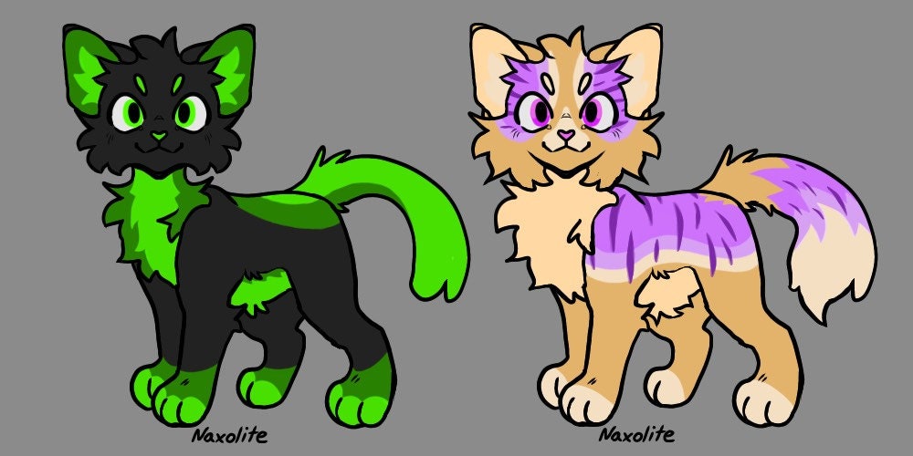 Cat OC Adopt Character Design Furry Adoptable Fursona Oc Reference - Etsy