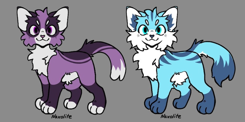 Cat Oc Adopt Character Design Furry Adoptable Fursona Oc Reference Etsy 