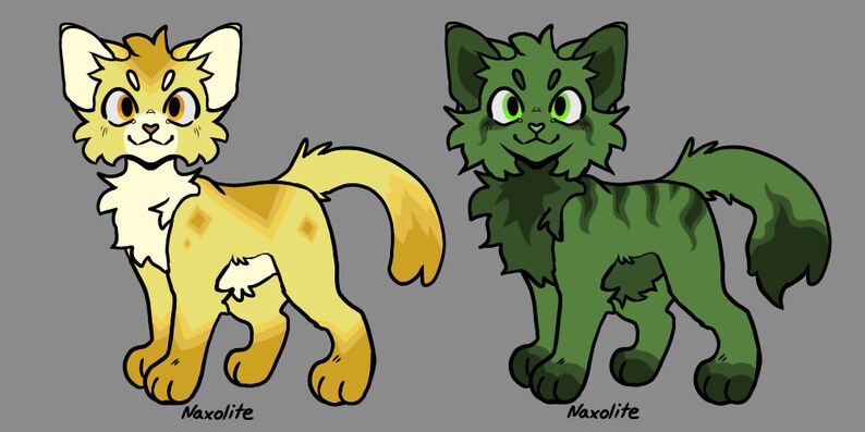 BATCH 2 Cat OC Adopt Character Design Furry Adoptable Fursona - Etsy