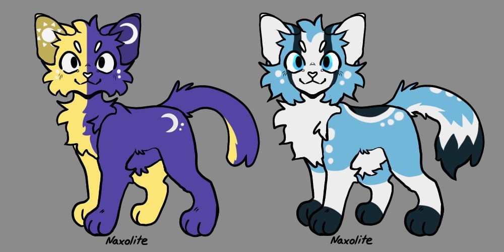Cat OC Adopt Character Design Furry Adoptable Fursona Oc Reference - Etsy