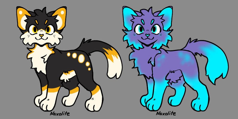 BATCH 2 Cat OC Adopt Character Design Furry Adoptable Fursona - Etsy