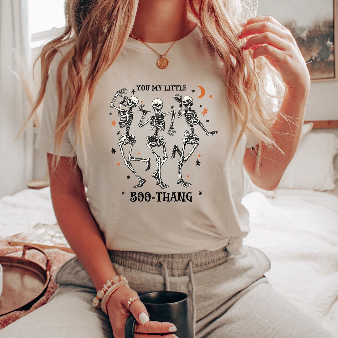 Skeleton Halloween Shirt, Skeleton Tee, Funny Halloween Shirt, Dancing ...