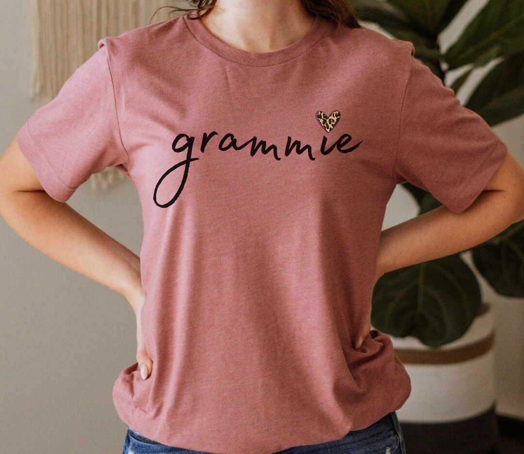 Grammie Leopard Heart T-shirt, Mother's Day Gift - Etsy