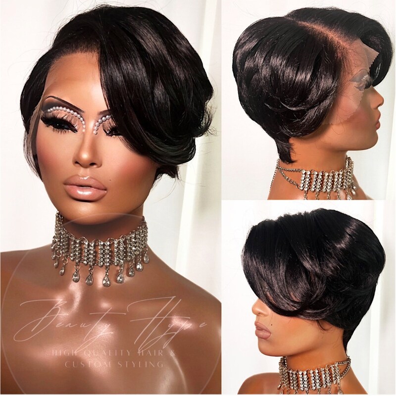 Pixie Lace Wig Etsy