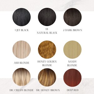 9 COLORS Sleek 14 Long Bob Cream Blonde Brown Root Realistic Natural HD ...