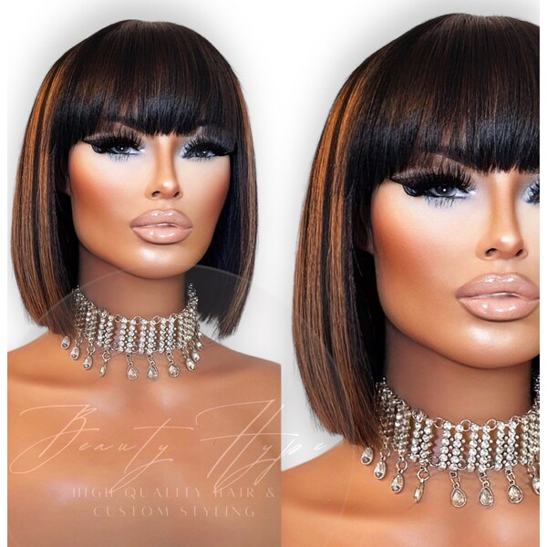 10 Inch Human Hair Bob - Etsy