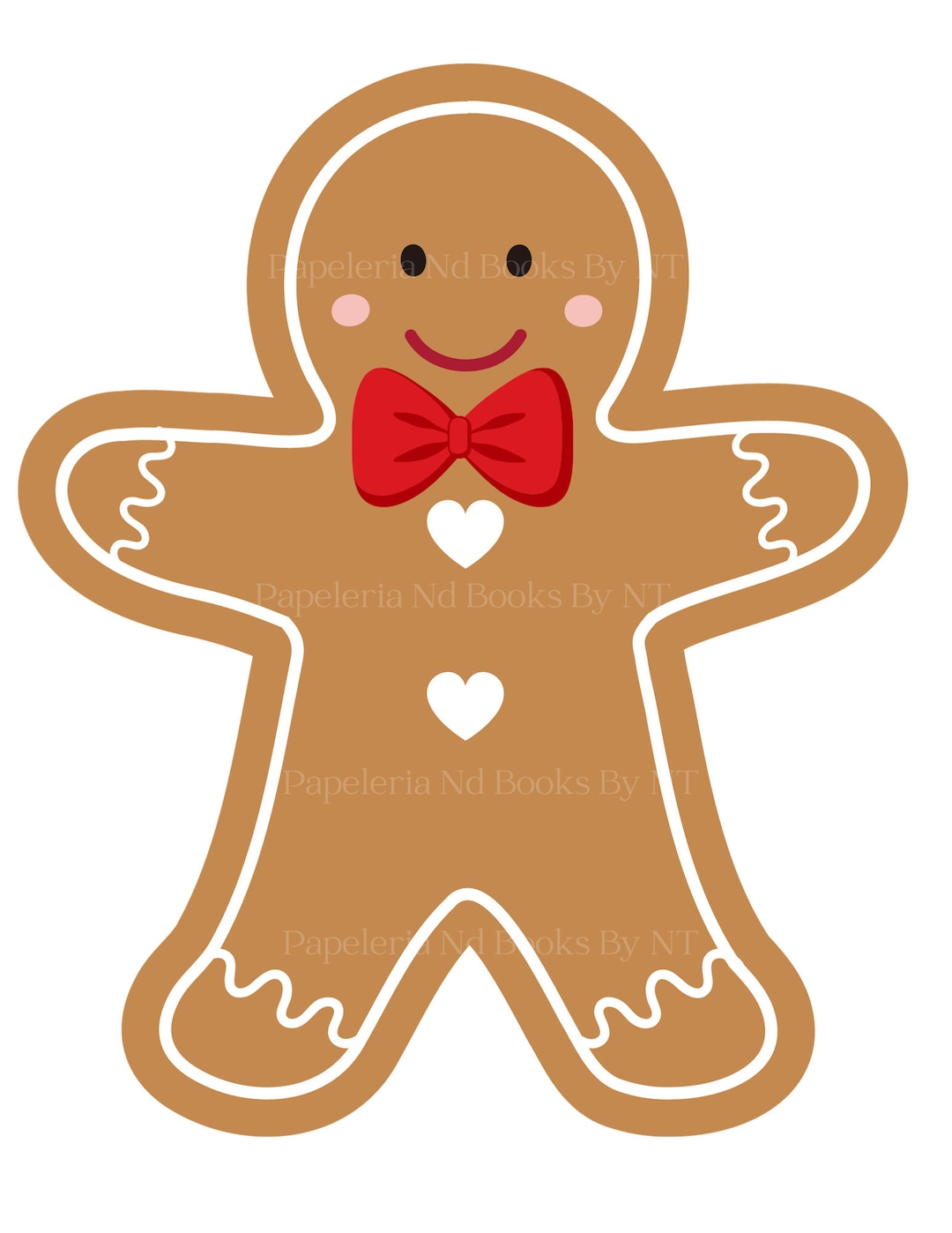 Gingerbread Couple Png File Digital Image Christmas Holiday Party