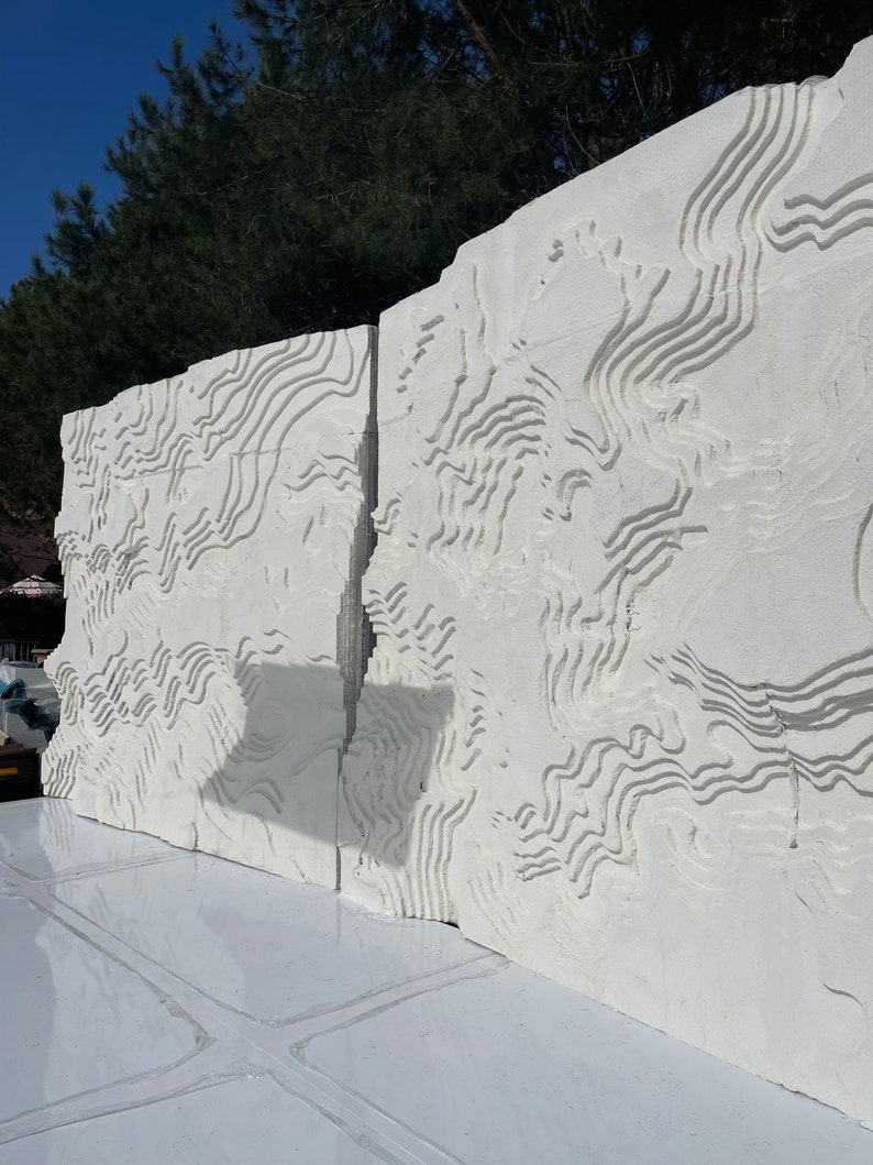 Topographic Wall - Etsy