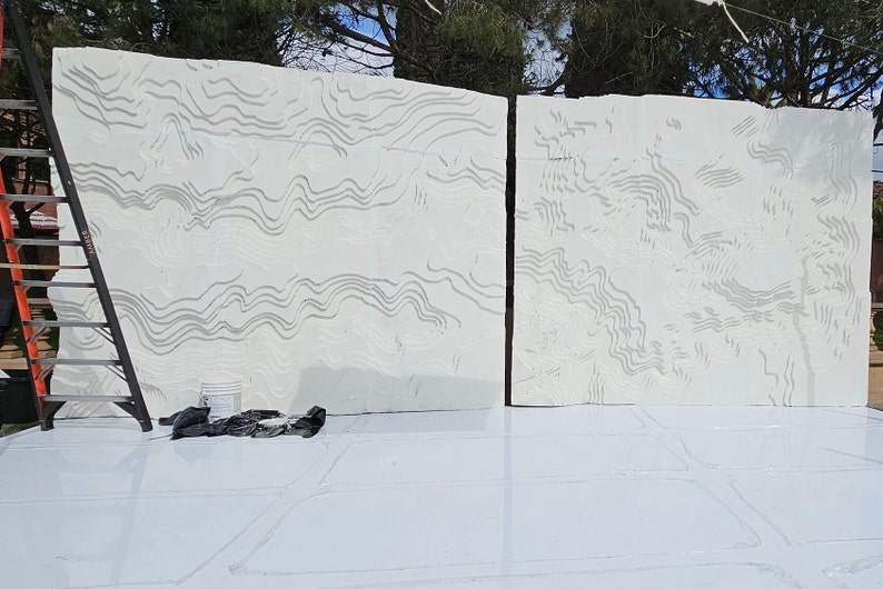 Topographic Wall - Etsy