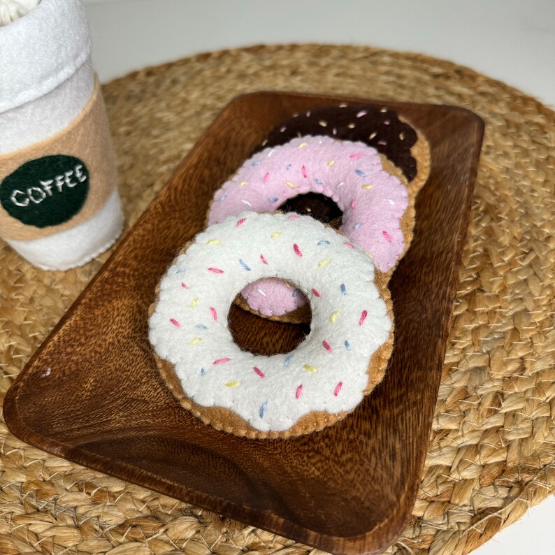 Felt Donut, Felt Food, Pretend Play Bakery, Felt Dessert, Felt Sweets ...
