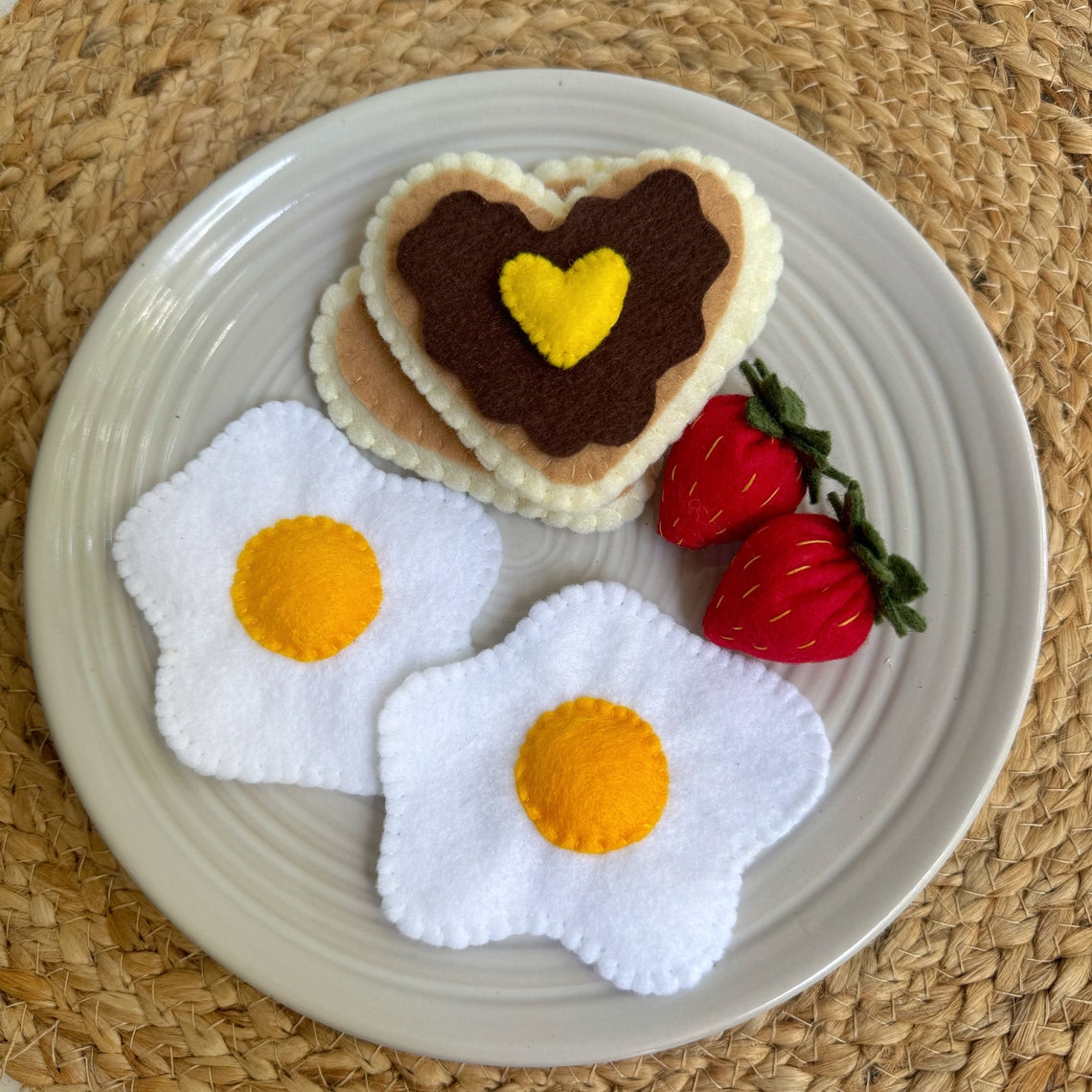 Felt Breakfast Set, Felt Play Food, Pretend Food, Playroom Toys ...