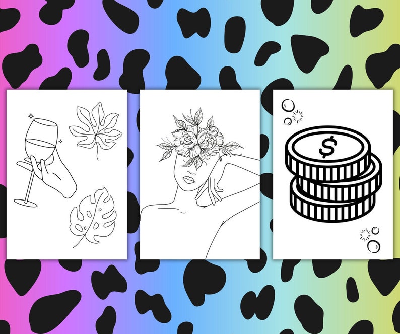 Adult Digital Download Colouring Book Boss Babe Girl Boss - Etsy