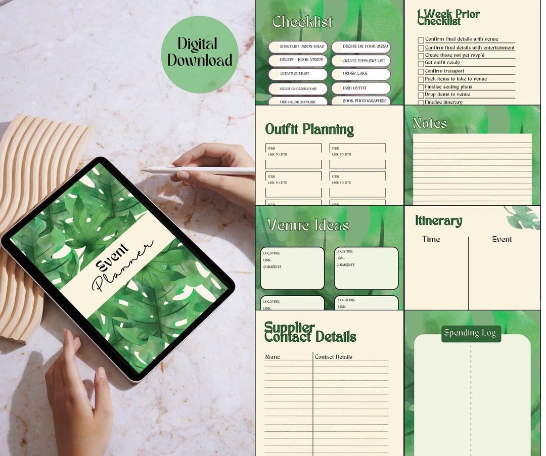 Ultimate Event Planner Template Digital Event Planner Event - Etsy