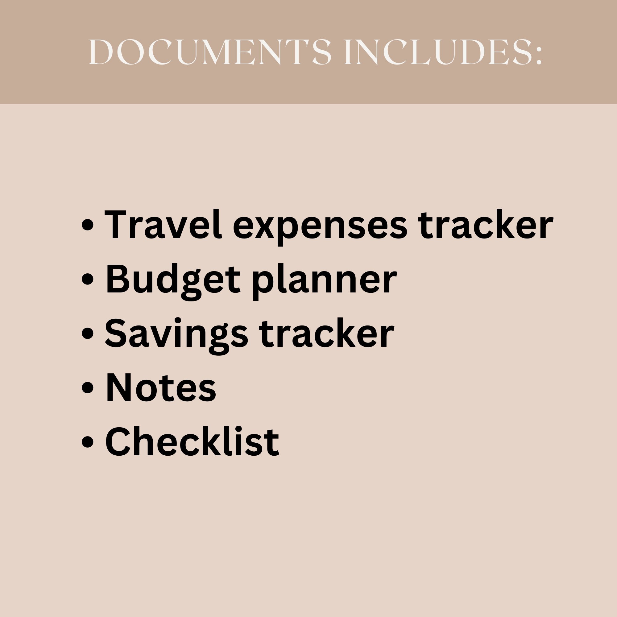 Travel Budget Planner Printable Planner Vacation Budget Template ...
