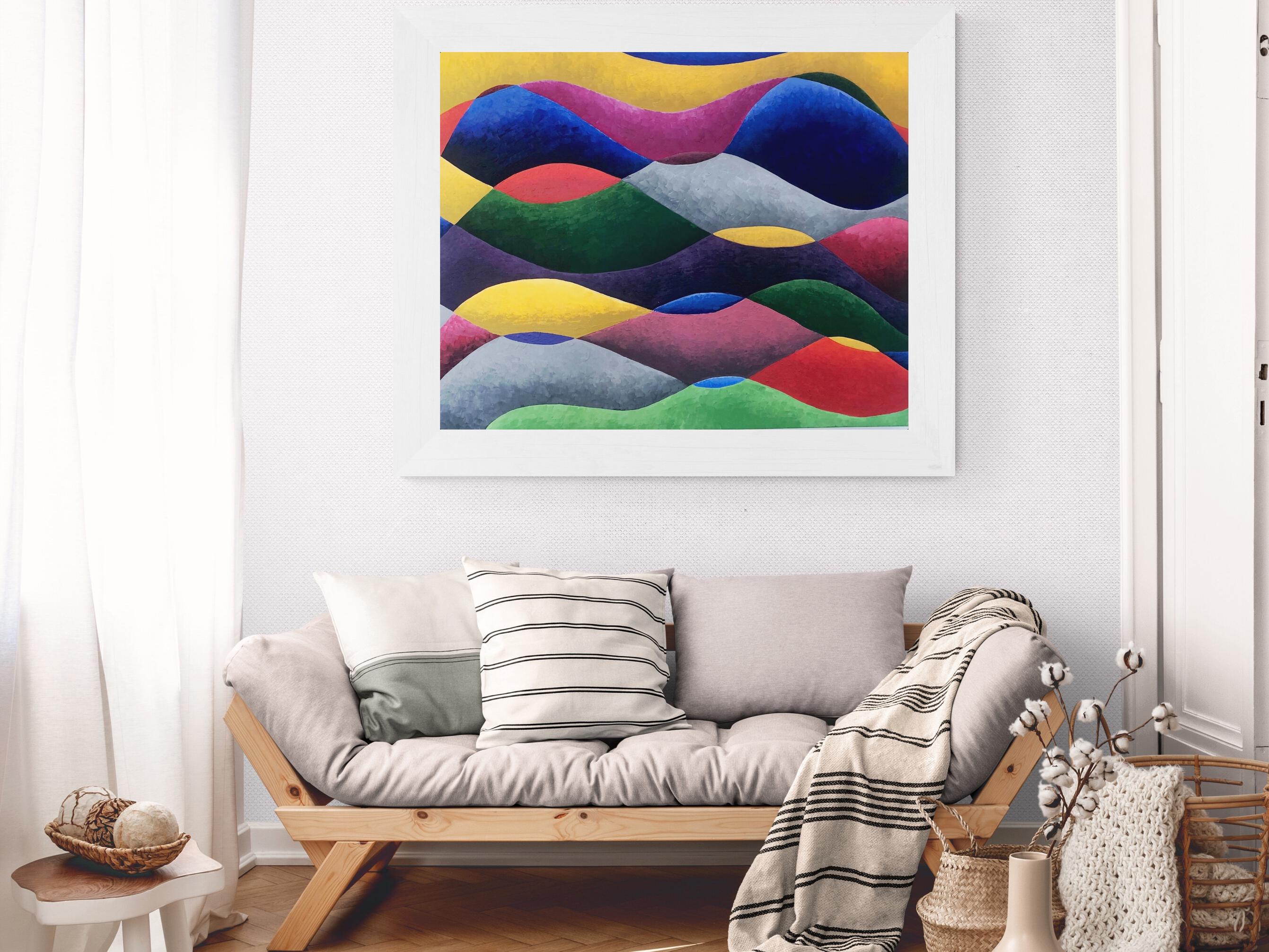 Large Abstract Painting, Hand Painted Original Acrylic Wall Art on ...