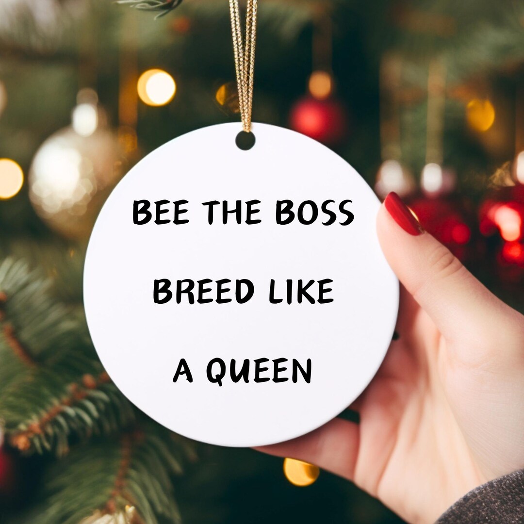 Queen Bee Breeder Ornament, Bauble for Queen Bee Breeder, Gift for ...
